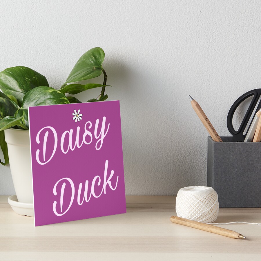 "Daisy Duck Signature" Art Board Print for Sale by avatarhay | Redbubble