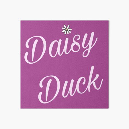 "Daisy Duck Signature" Art Board Print for Sale by avatarhay | Redbubble