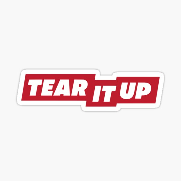 "TEAR IT UP Logo T-Shirt" Sticker by SimonHesse | Redbubble