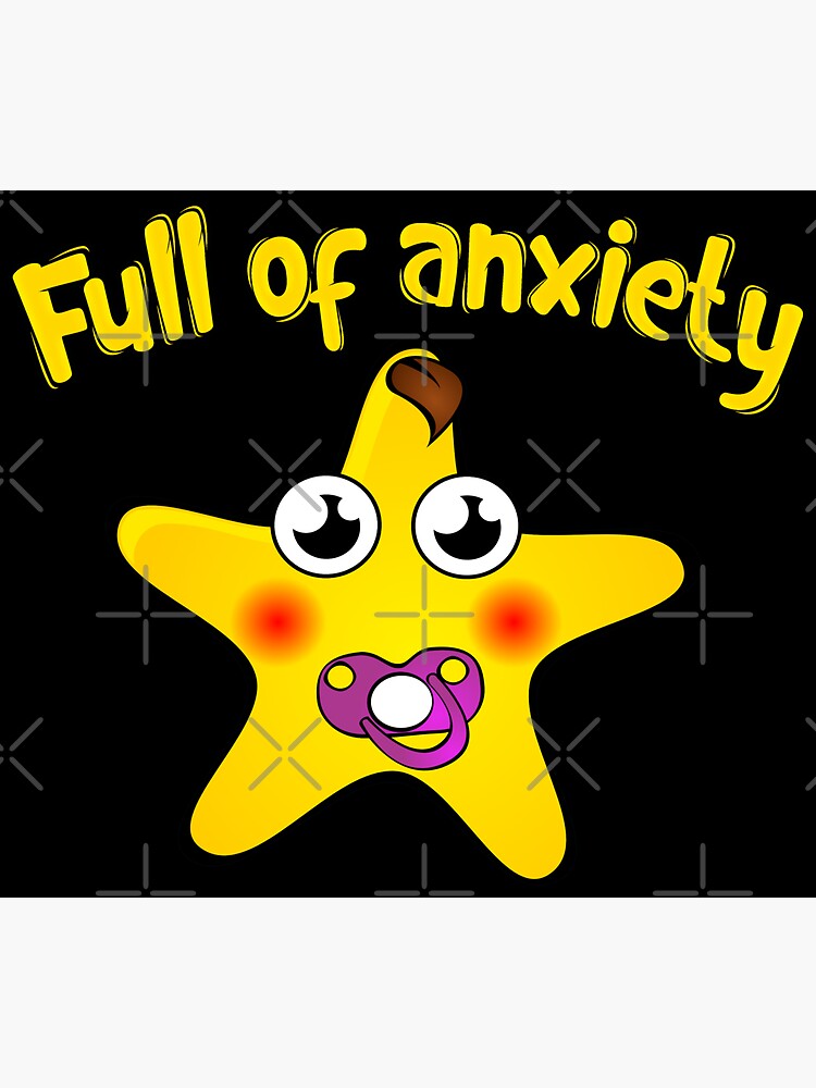 " Full of Anxiety Cute Kawaii Star" Sticker by frigamribe88 | Redbubble