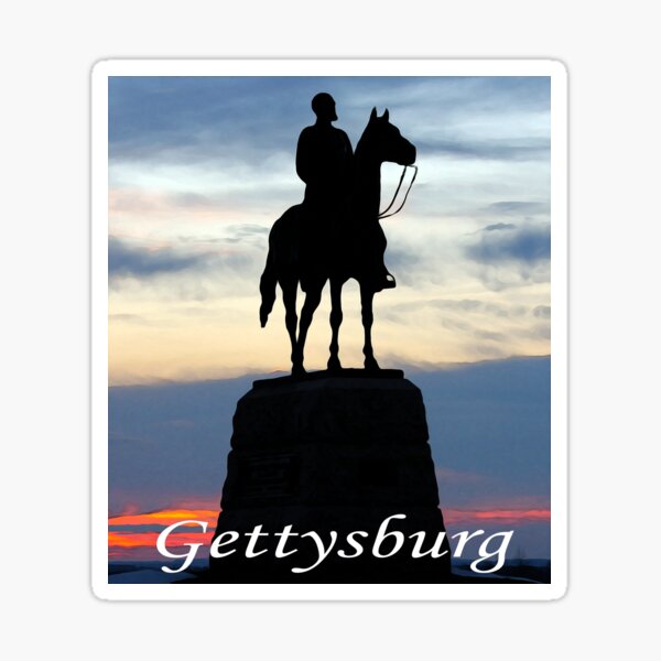 "Gettysburg Battlefield - General Meade Statue" Sticker by AndyKArt ...