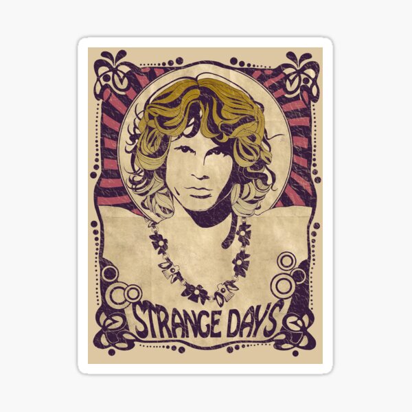 "Jim Strange Days (HQ)" Sticker for Sale by TigerLab | Redbubble