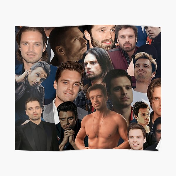 Póster «Sebastian Stan collage de fotos Actor Guapo Actor Para Fans ...