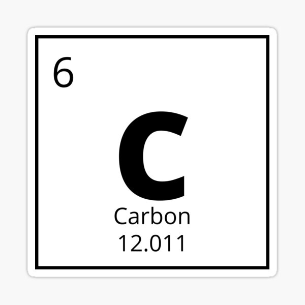 "Carbon" Sticker by Blank02 | Redbubble