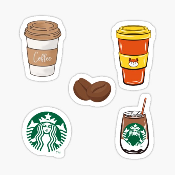 "STARBUCK COFFEE STICKER PACK " Sticker by Divyansh007 | Redbubble