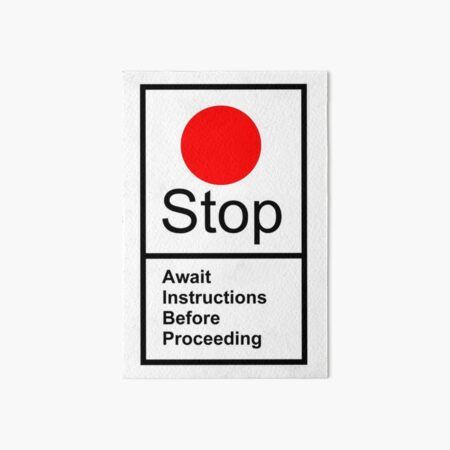 "British rail stop sign " Art Board Print for Sale by CJamesMatthews ...
