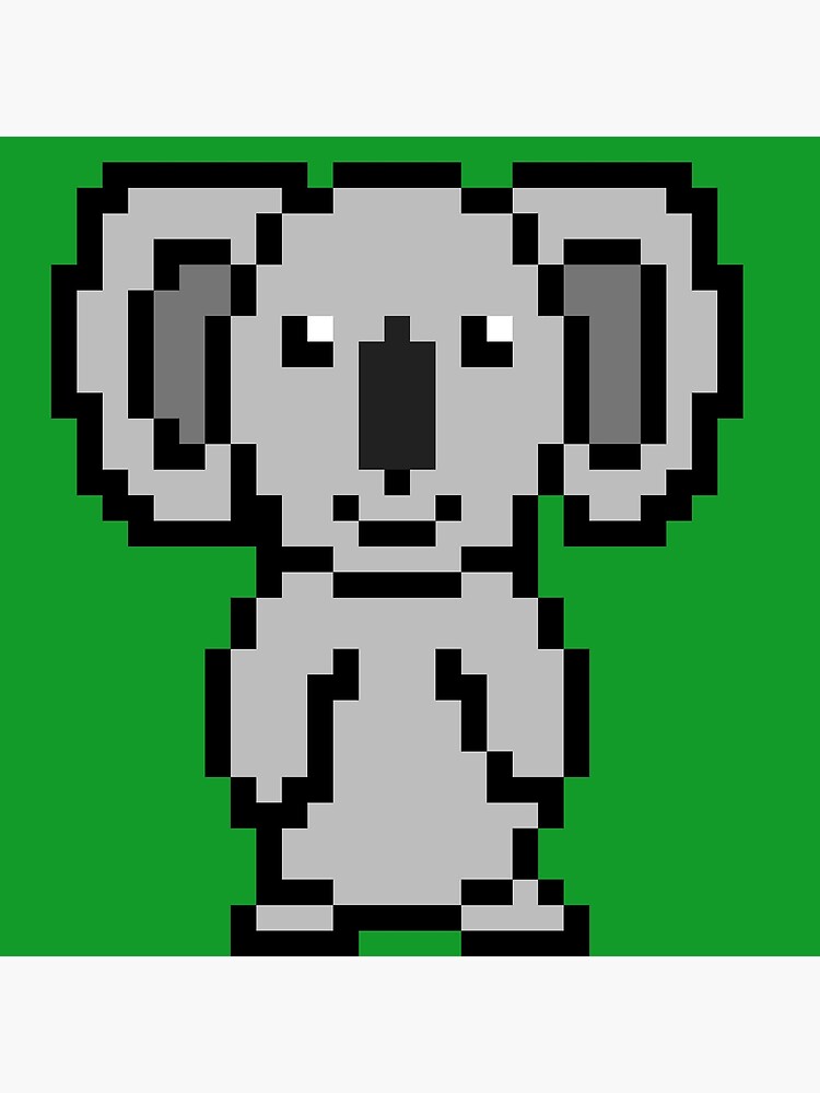 "Koalafied Pixel Art Koala Cute" Art Print for Sale by therkmr | Redbubble