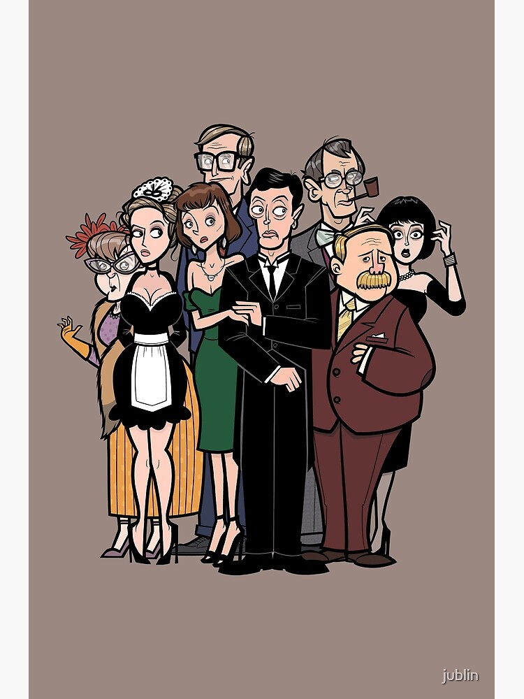 "Clue Movie Cartoon Characters" Poster for Sale by jublin | Redbubble