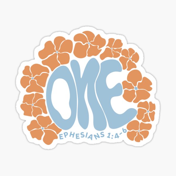 "ONE" Sticker for Sale by emesslinger | Redbubble