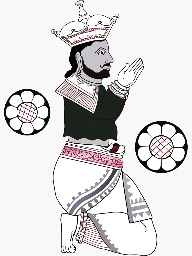 "Srilankan Nilame Digital Art" Sticker by green-spectrum | Redbubble