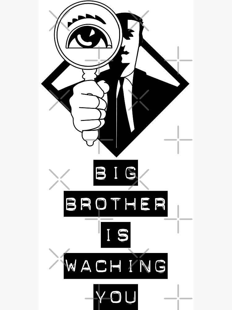 "Big Brother is watching you" Poster for Sale by TheFoolsGallery ...