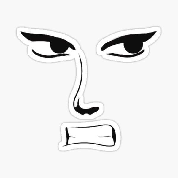 "FUNNY FACE" Sticker for Sale by saadelmajdoubi | Redbubble