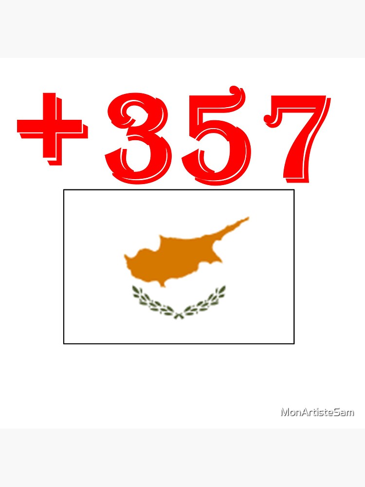 "Cyprus Nicosia International Telephone Code Flag" Poster for Sale by ...