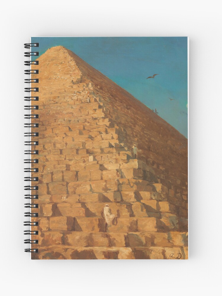 "The Great Pyramid, Giza | Adrien Dauzats | 1830 Egyptian Pyramids Art ...