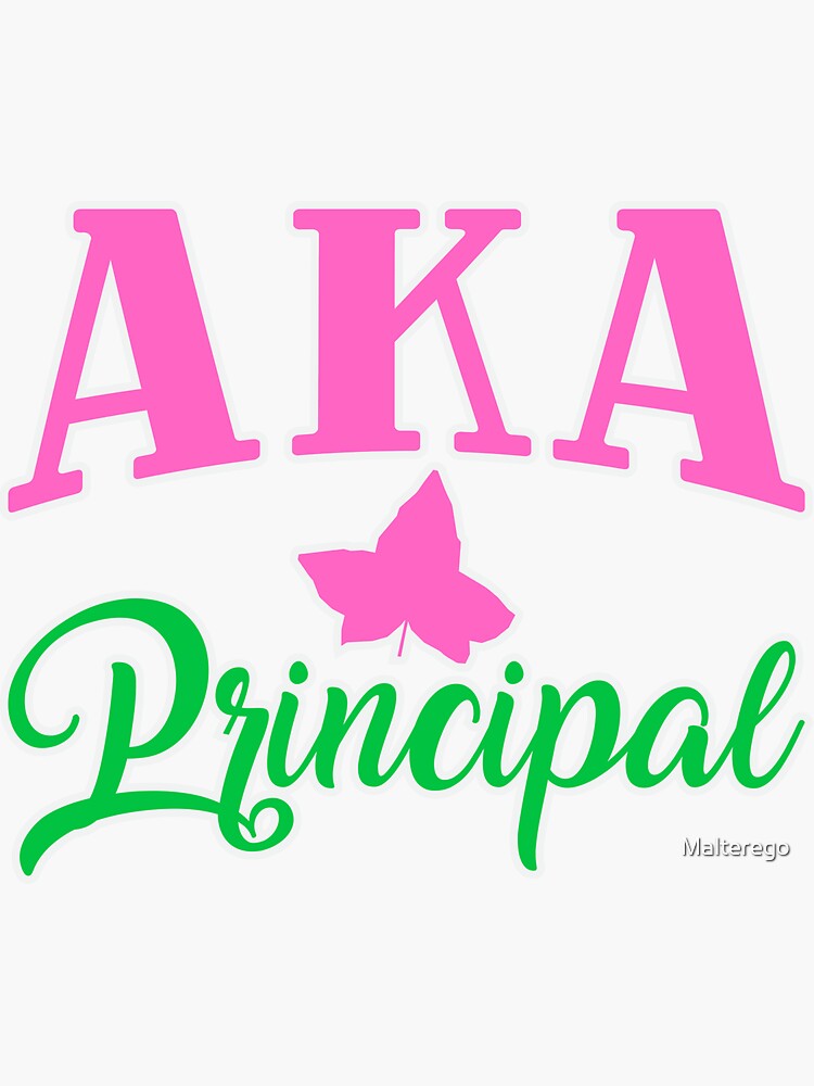 "1908 Sorority AKA Principal" Sticker by Malterego | Redbubble