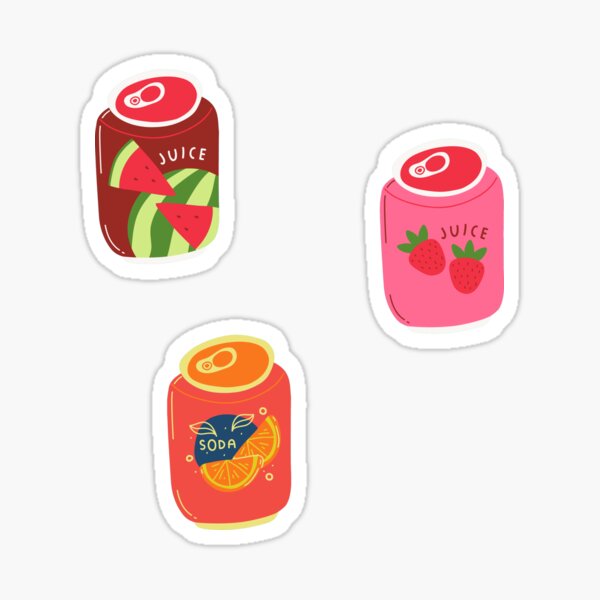 "Canned drinks pack" Sticker by kozetin | Redbubble