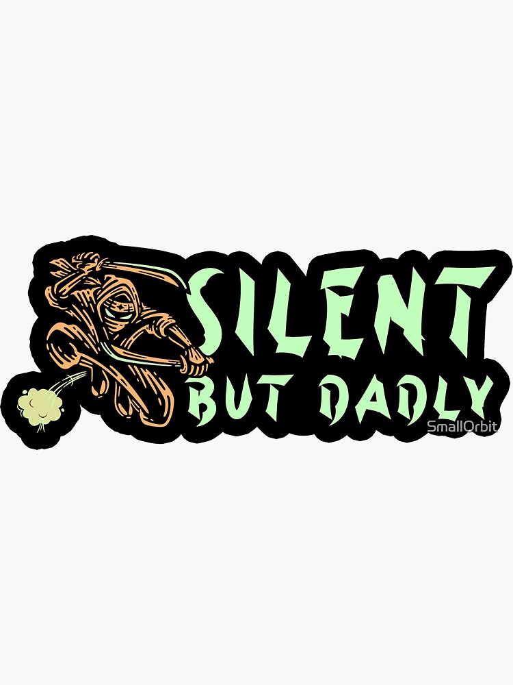 "Silent but Dadly funny farting samurai ninja fathers day gift alt ...