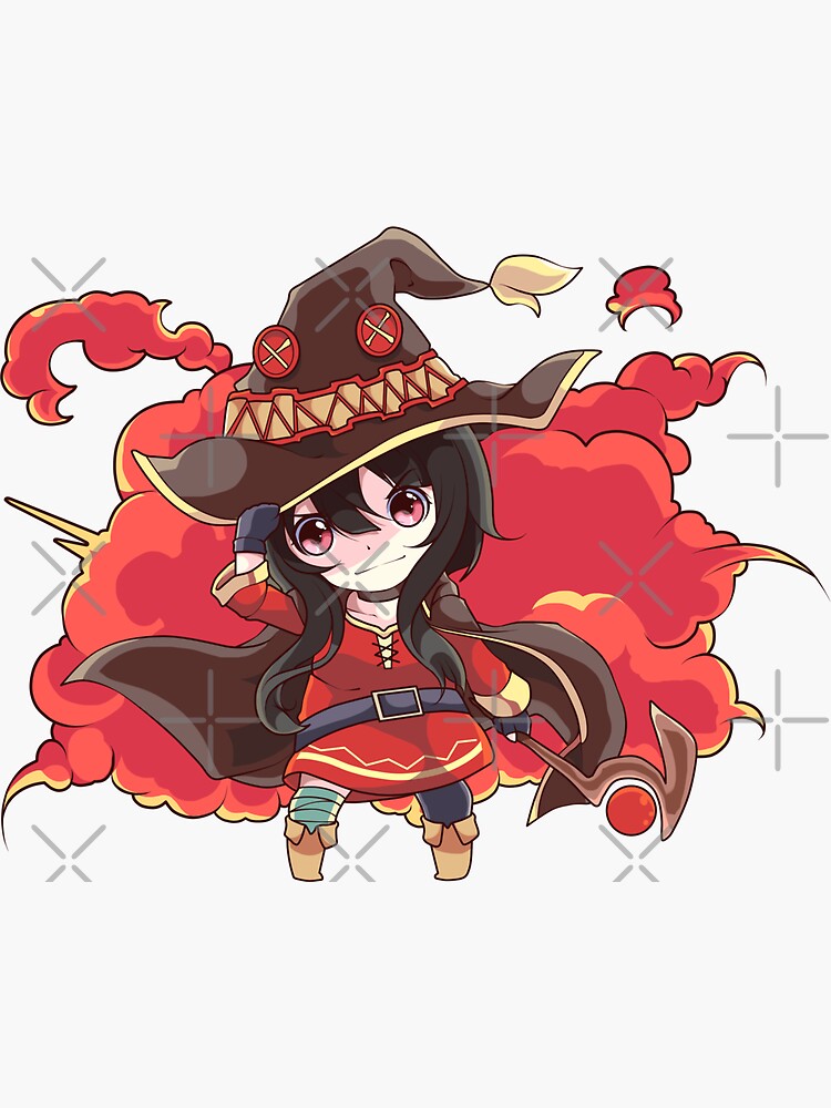 "KonoSuba - Chibi Megumin" Sticker by MahouAnimeStore | Redbubble