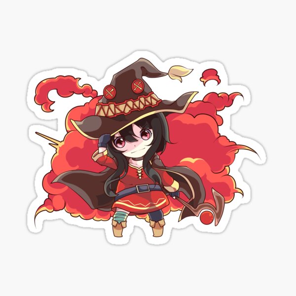 "KonoSuba - Chibi Megumin" Sticker by MahouAnimeStore | Redbubble