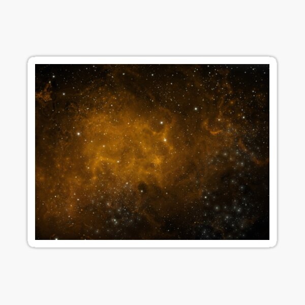 "Orange Space Art " Sticker for Sale by SaraSparrowX | Redbubble