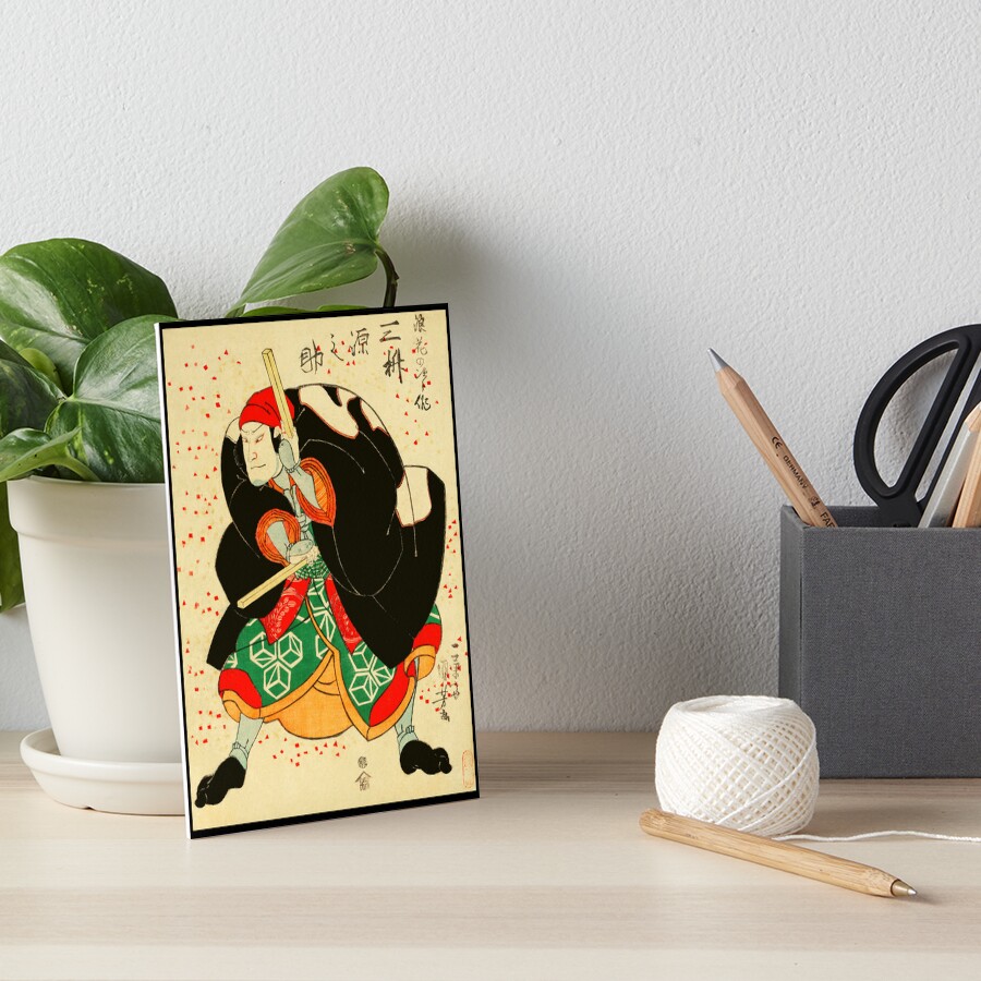 "Mimasu Gennosuke no Namiwa no Jirosaku by Utagawa Kuniyoshi" Art Board ...