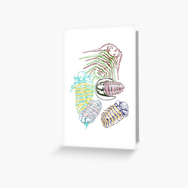 "Silurian and Devonian Era Trilobites " Greeting Card for Sale by RaLiz ...
