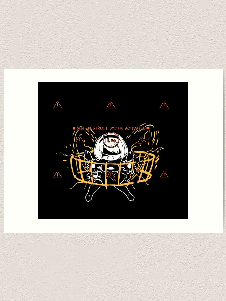 "nier automata- 2B Self Destruction" Art Print for Sale by ...