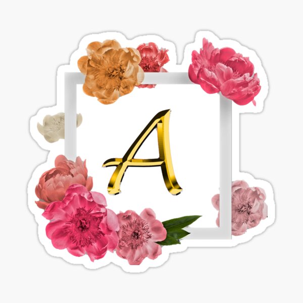 "Letter A" Sticker for Sale by Anniessah | Redbubble