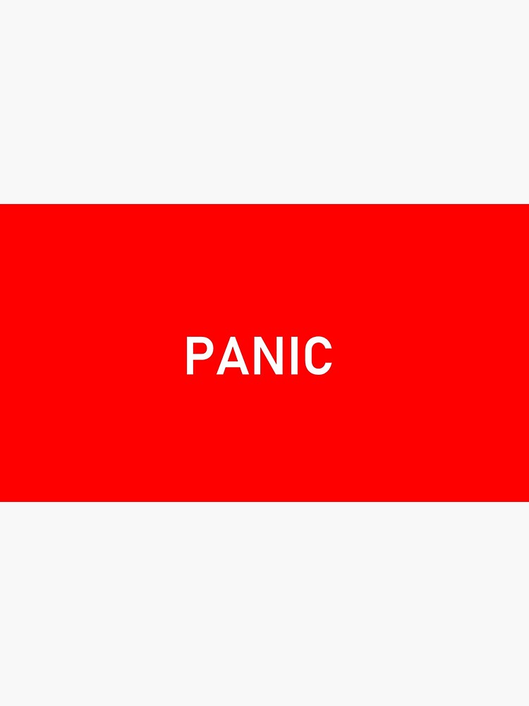 "Panic Button" Sticker for Sale by Surgedesign | Redbubble