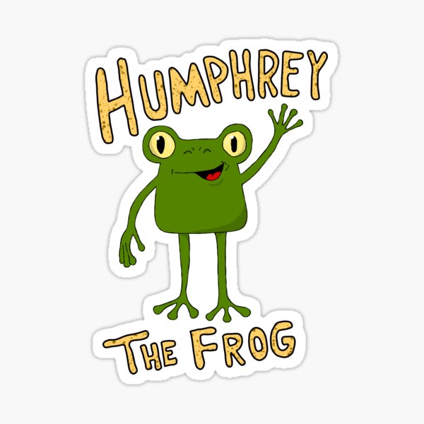 "Humphrey the frog" Sticker for Sale by IloveMonsters | Redbubble