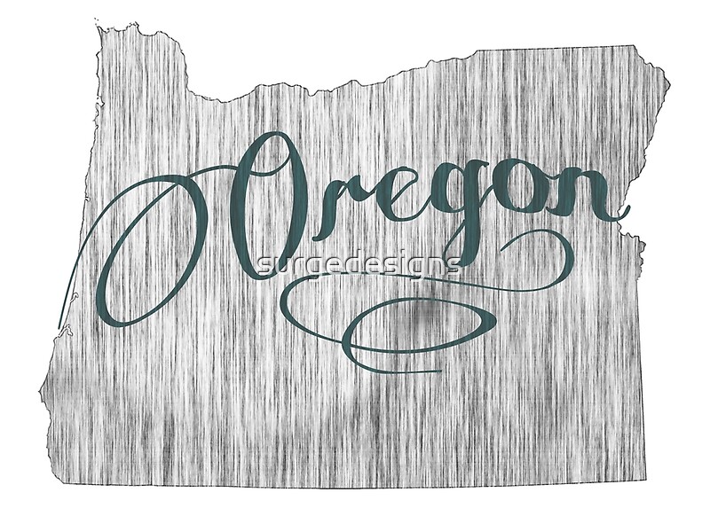 "Oregon State Typography" by surgedesigns | Redbubble