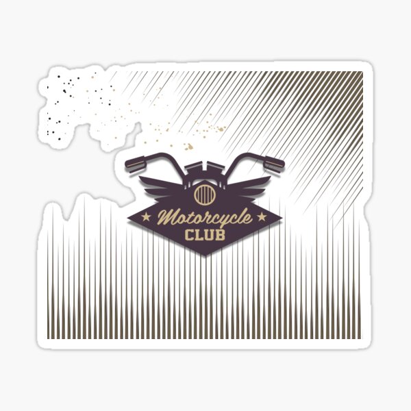"Motorcycle Club" Sticker by MarBea | Redbubble