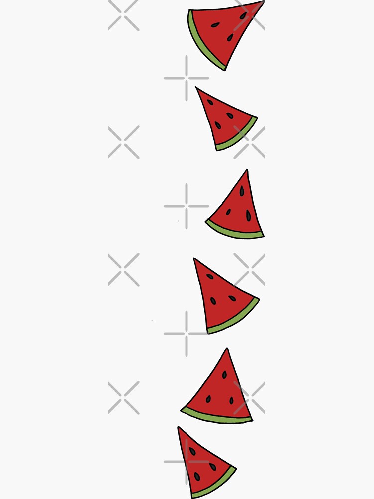 "Cute Watermelon cartoon design " Sticker for Sale by Sanaura | Redbubble