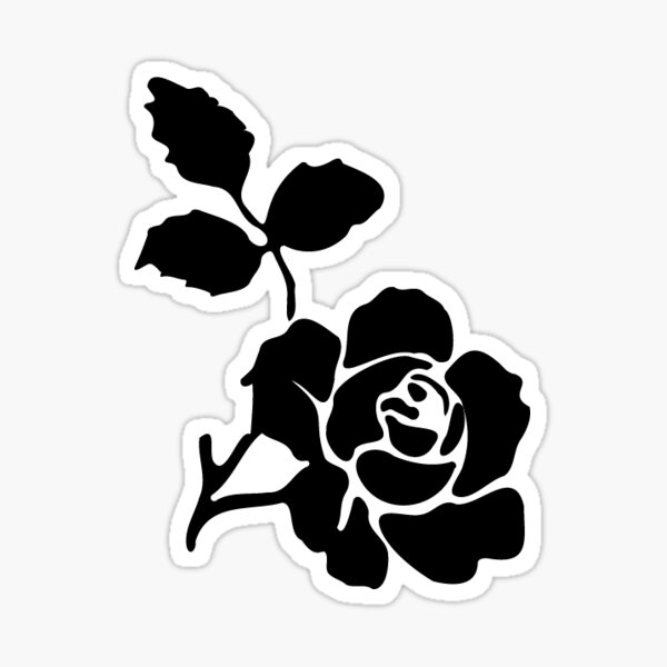 "Black Rose" Sticker for Sale by JustSomeGirl54 | Redbubble