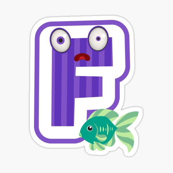 "Letter F, Alphabet F" Sticker by Fashionxj | Redbubble