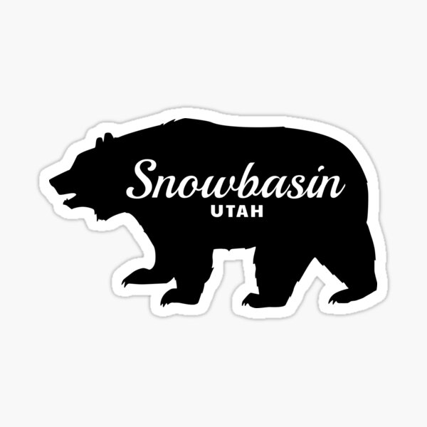 "Snowbasin Resort Bear - Snowbasin Resort Utah" Sticker for Sale by ...