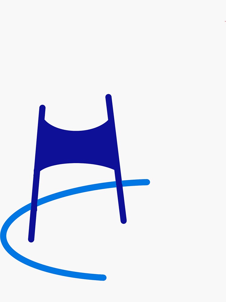 "Ski racing gate" Sticker for Sale by Skier1714 | Redbubble