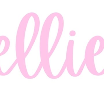 "Ellie Name - Pink" Sticker for Sale by moxsto | Redbubble