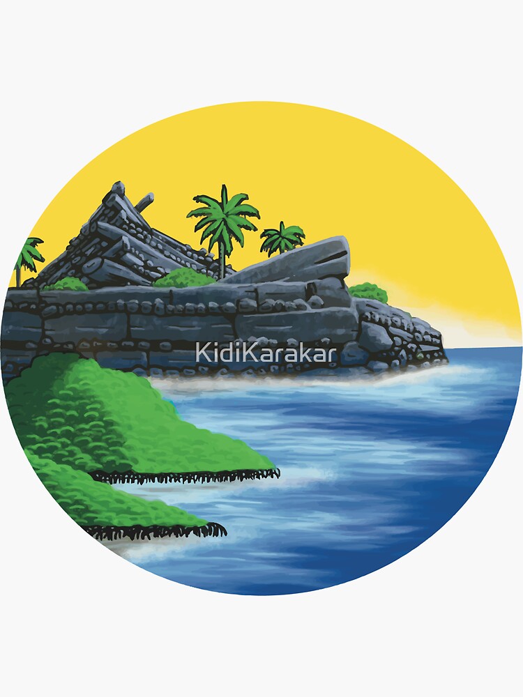 "Nan Madol" Sticker for Sale by KidiKarakar | Redbubble