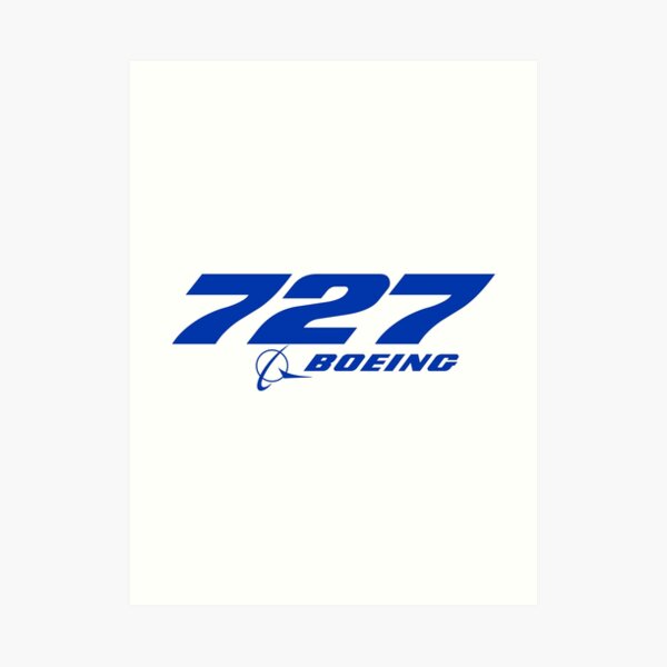 "Boeing 727 Logo" Art Print for Sale by Avinez | Redbubble