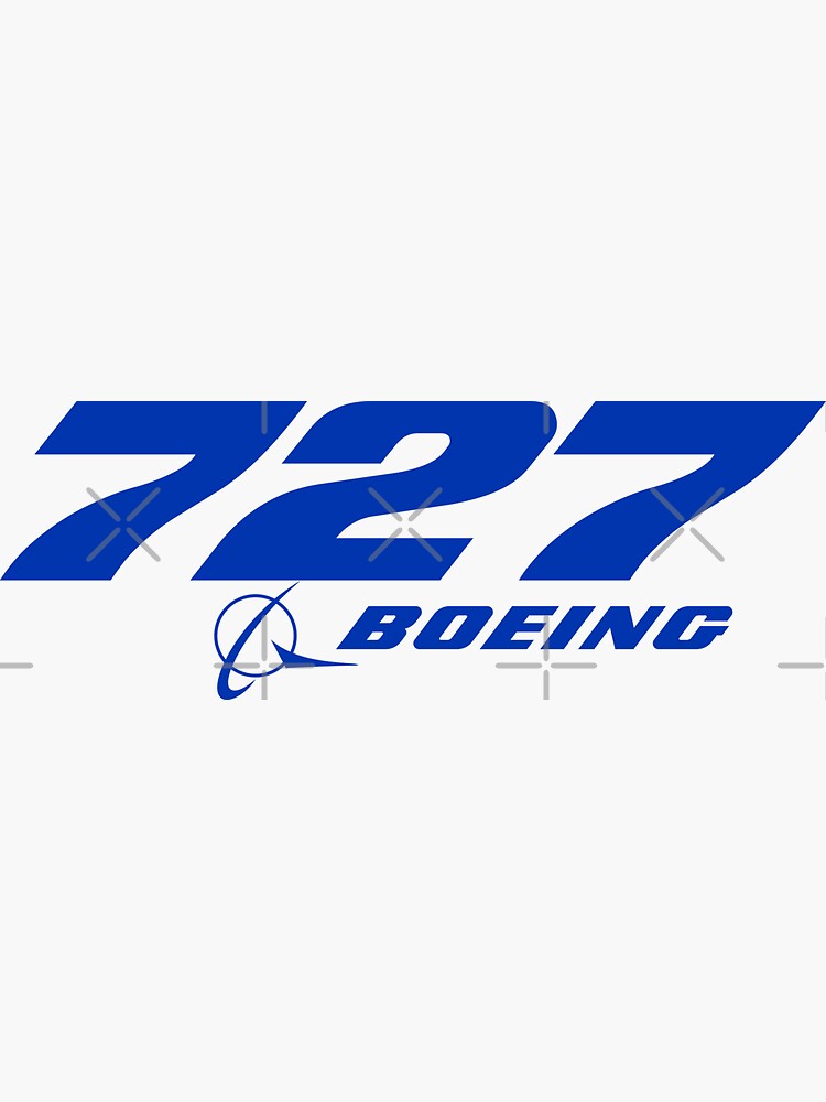 Pegatina «Logotipo de Boeing 727» de Avinez | Redbubble