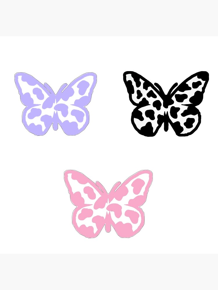 "Cow Print Butterflies" Poster for Sale by PaigeKueppers03 | Redbubble