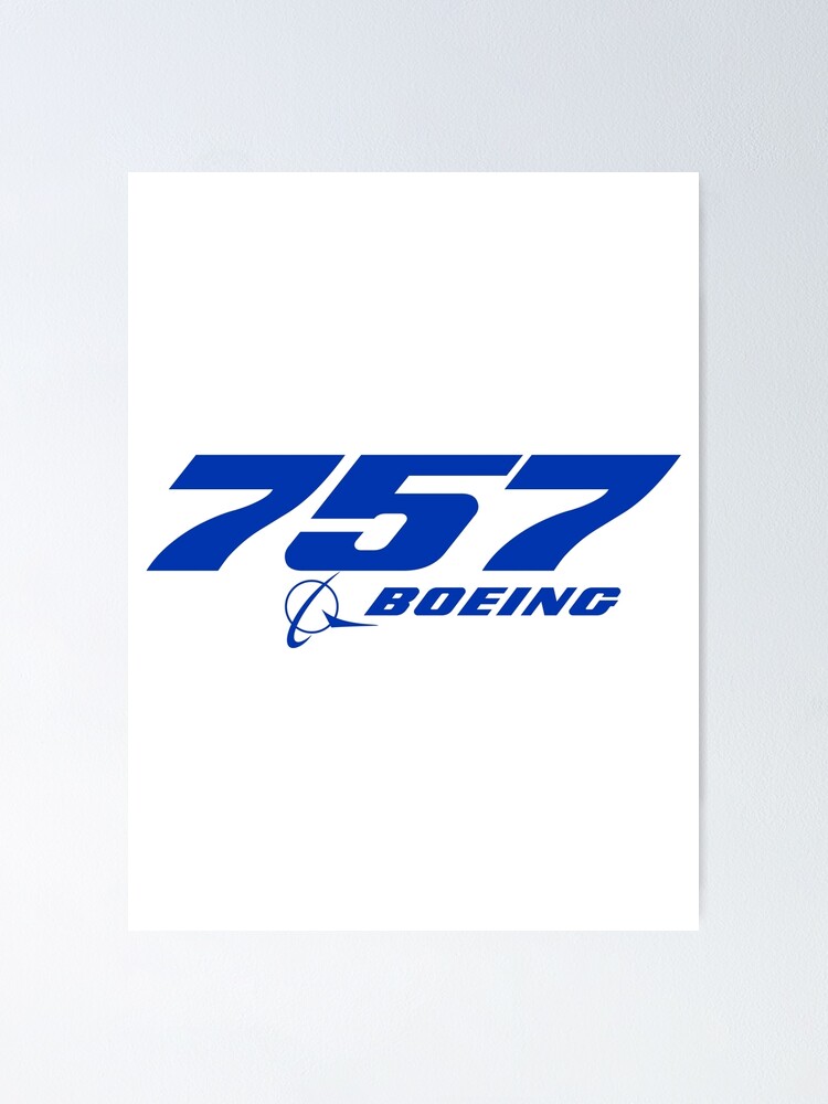 "Boeing 757 Logo" Poster for Sale by Avinez | Redbubble