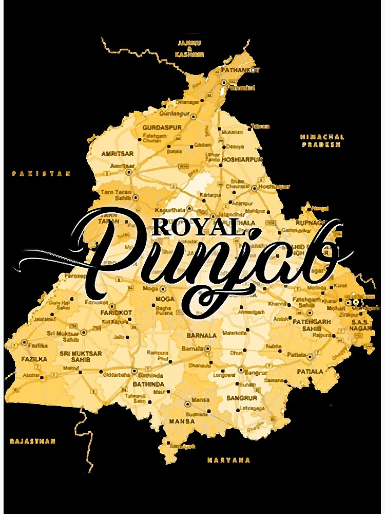 "Royal Punjab Map " Photographic Print for Sale by RobertPin54122 ...