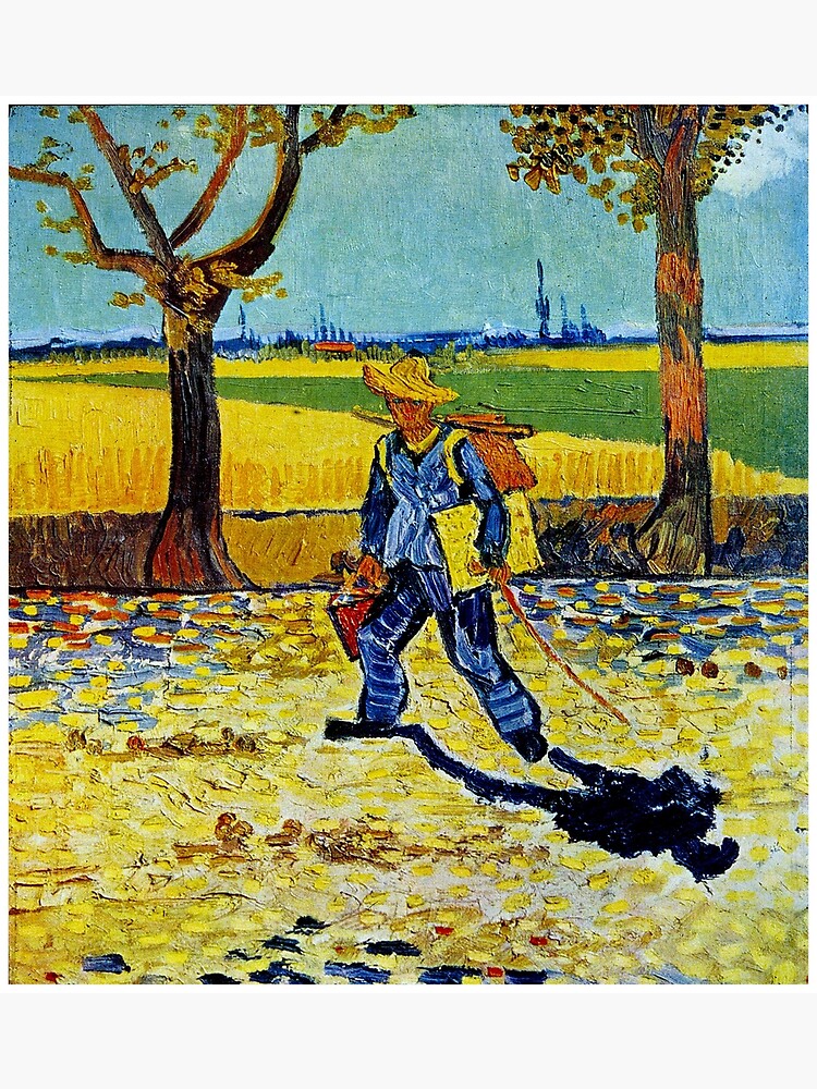 "Vincent Van Gogh : Painter on his way to work 1888 Print" Art Print ...