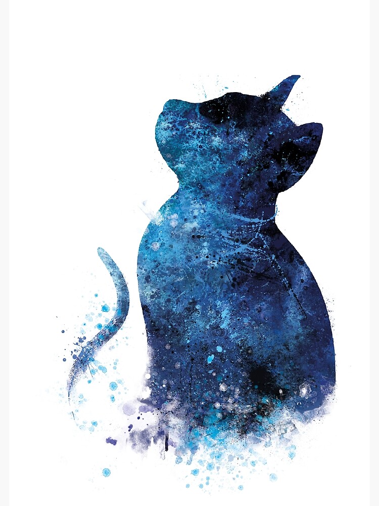 "Blue Cat" Canvas Print for Sale by MonnPrint | Redbubble