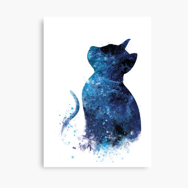 "Blue Cat" Canvas Print for Sale by MonnPrint | Redbubble