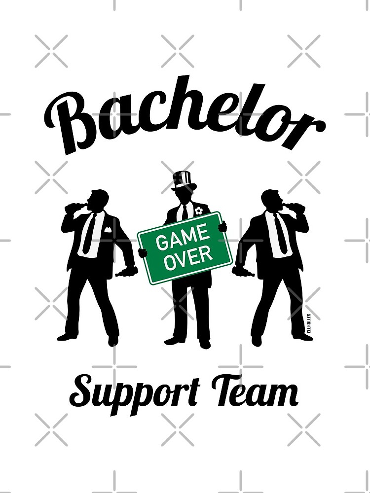 "Bachelor Game Over Support Team (Stag Party)" Drawstring Bag for Sale ...