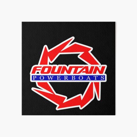 "Fountain Powerboats Boat" Art Board Print for Sale by Shopbatak ...