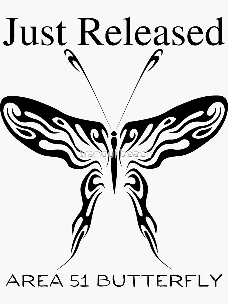 "Just Released, Area 51 Butterfly design. Butterfly, alien, UFO, and ...